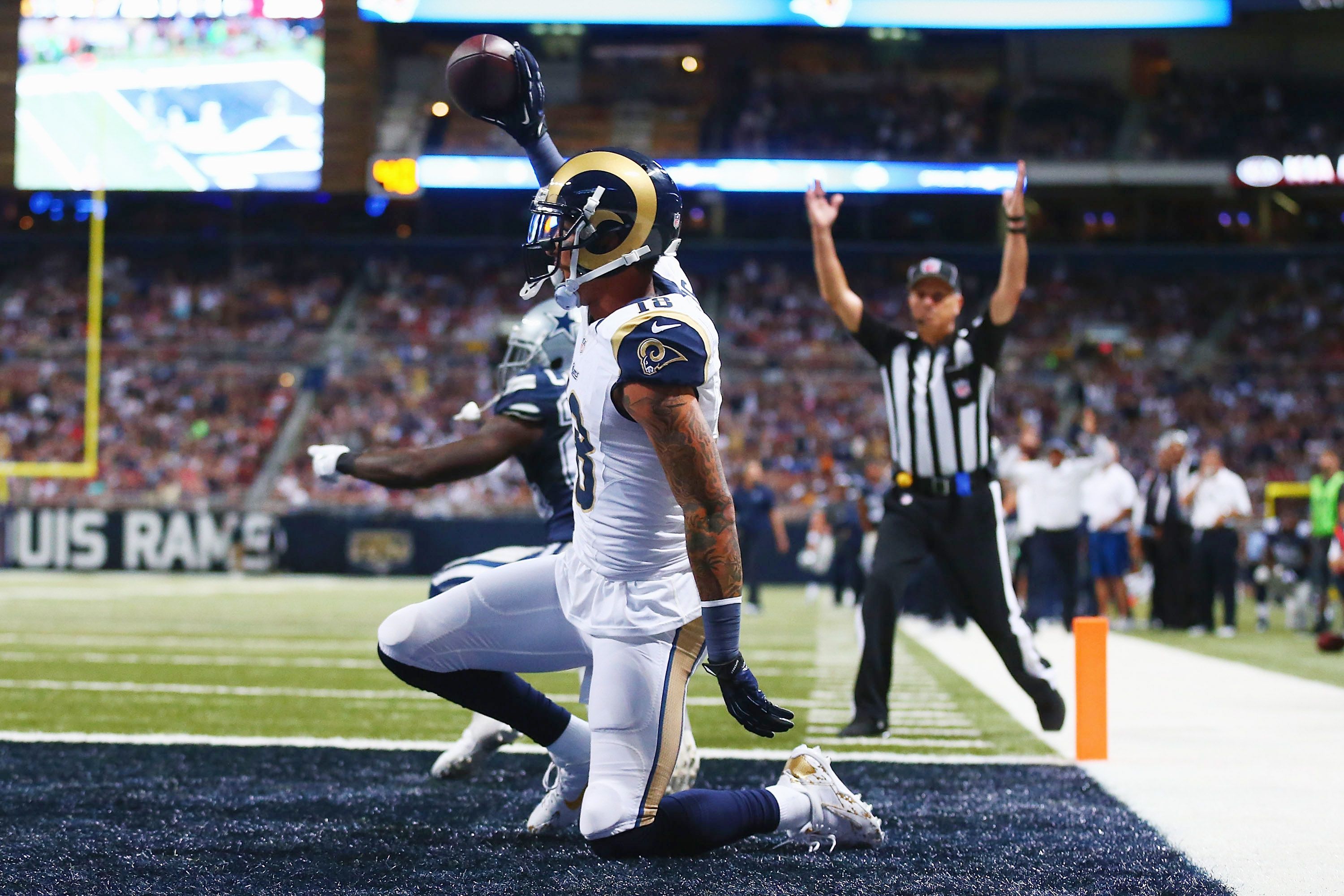 Los Angeles Rams unveil new logo, color scheme ahead of SoFi Stadium ...